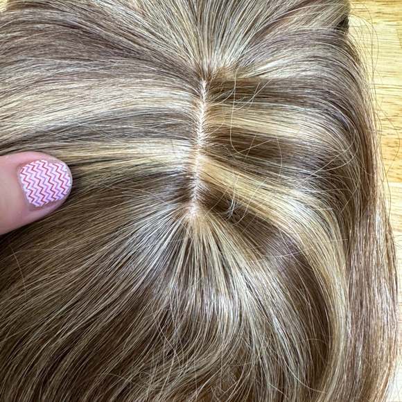 Hair | Human Hair 14 Wig Topper With Bangs Color 4p27 | Poshmark